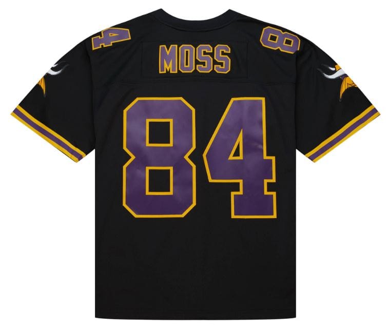 Randy Moss Black Throwback Jersey Minnesota Vikings Mitchell & Ness ...