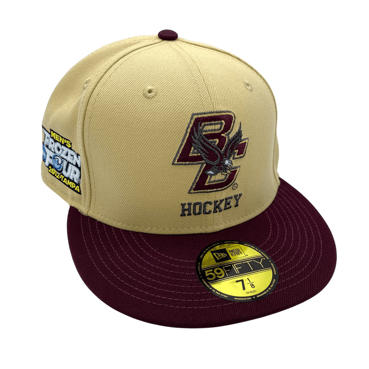 Adult Boston College Eagles New Era Gold/Maroon Custom Johnny Hockey S ...