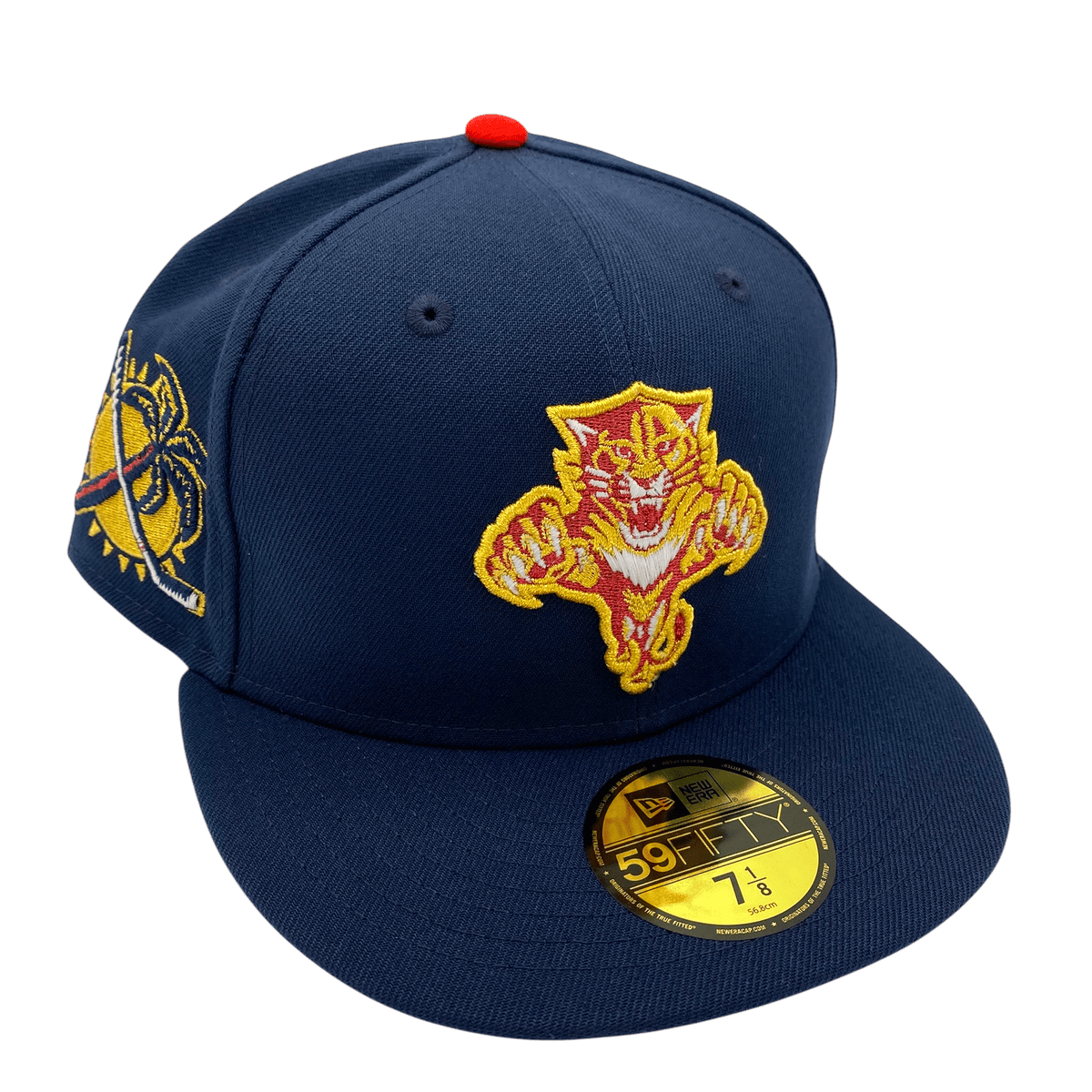 Adult Florida Panthers New Era Navy Classic Custom Side Patch 59FIFTY ...
