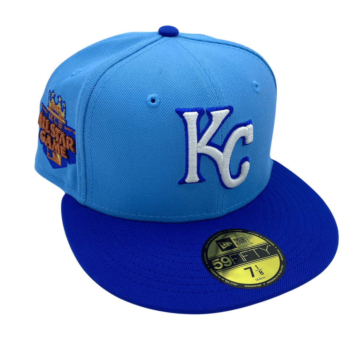 Adult Kansas City Royals New Era Blue Classic Side Patch 59FIFTY Fitte ...