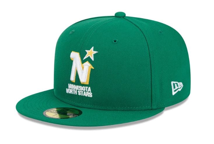 Adult Minnesota North Stars New Era Green 59FIFTY Fitted Hat - Men's ...