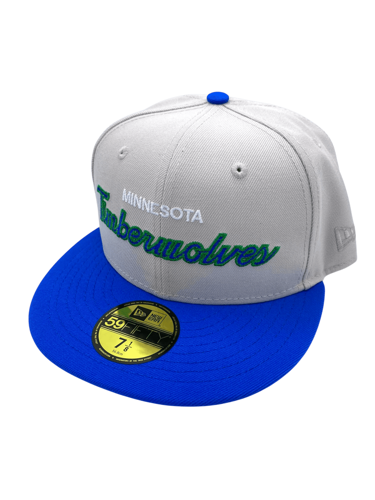 Adult Minnesota Timberwolves New Era Gray Custom Script 59FIFTY Fitted ...