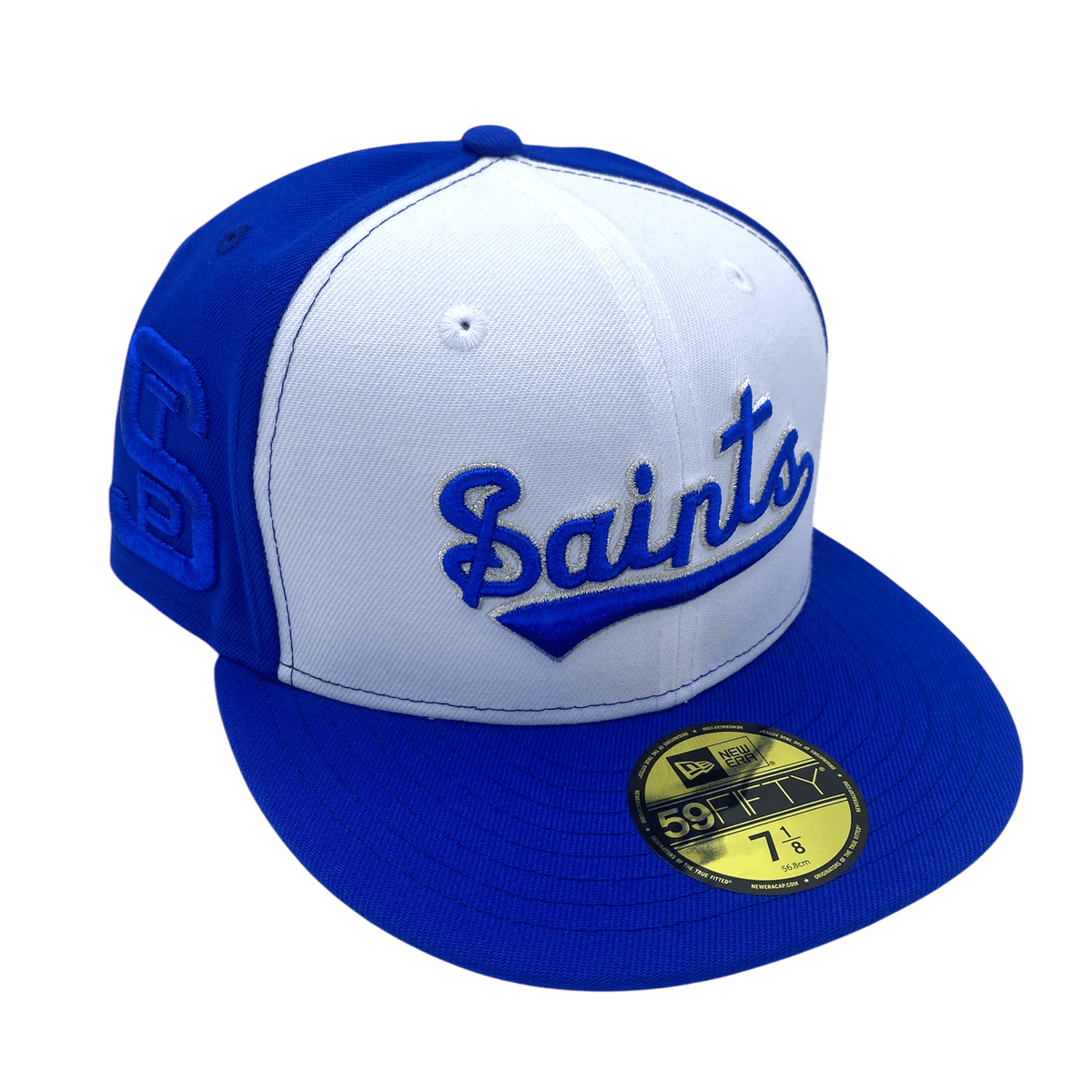Adult St. Paul Saints New Era Blue/White Classic Script Custom Side Pa ...