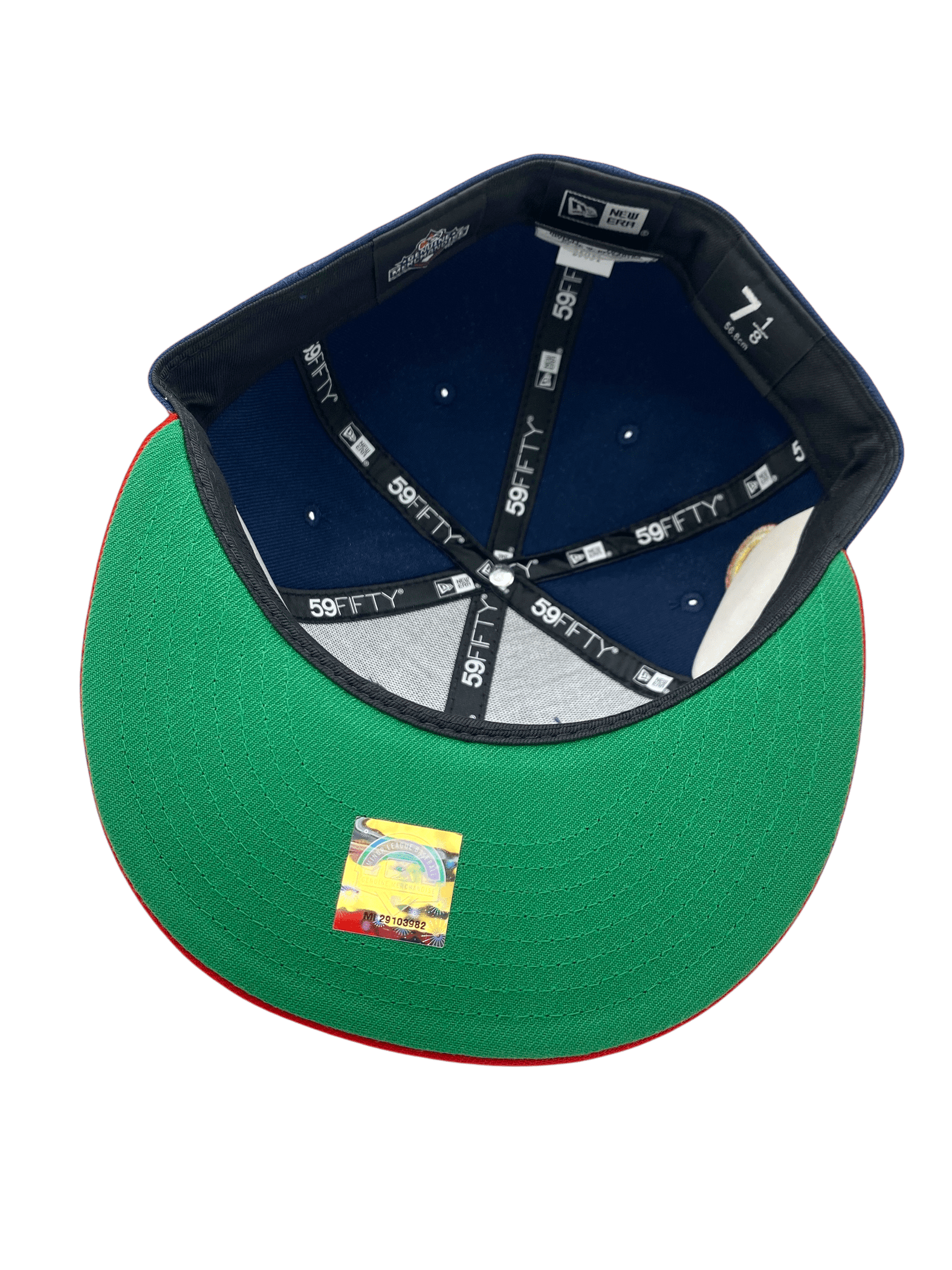 Adult St. Paul Saints New Era Navy/Red Script Custom Side Patch 59FIFT ...