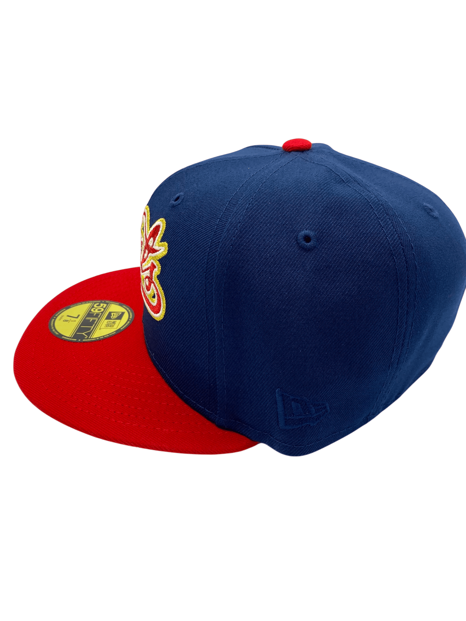 Adult St. Paul Saints New Era Navy/Red Script Custom Side Patch 59FIFT ...
