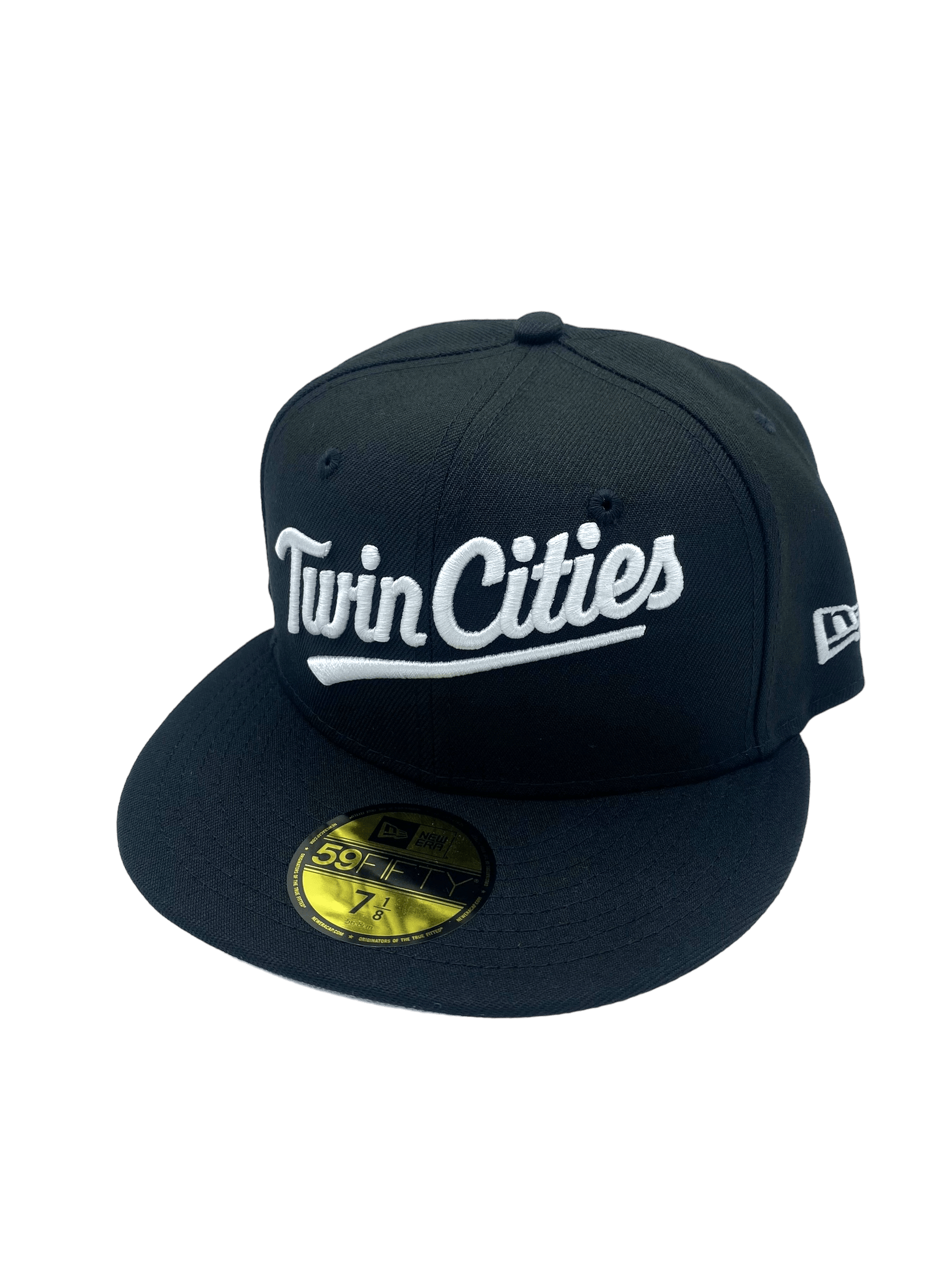 Minnesota Twins New Era Black/White Scripts 59FIFTY Fitted Hat - Men's ...