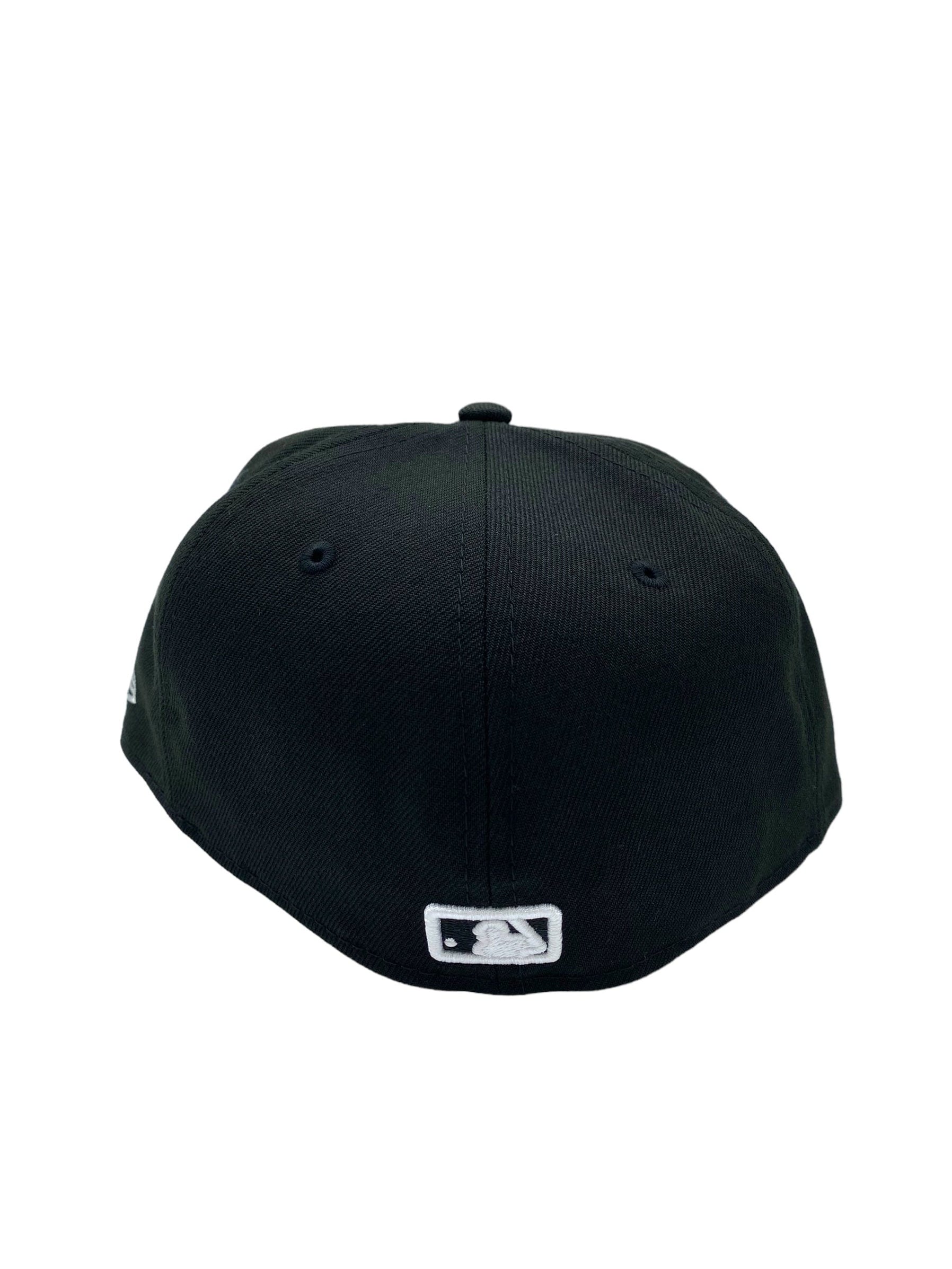 Adult New York Yankees New Era Black/White Scripts 59FIFTY Fitted Hat — Pro Image America