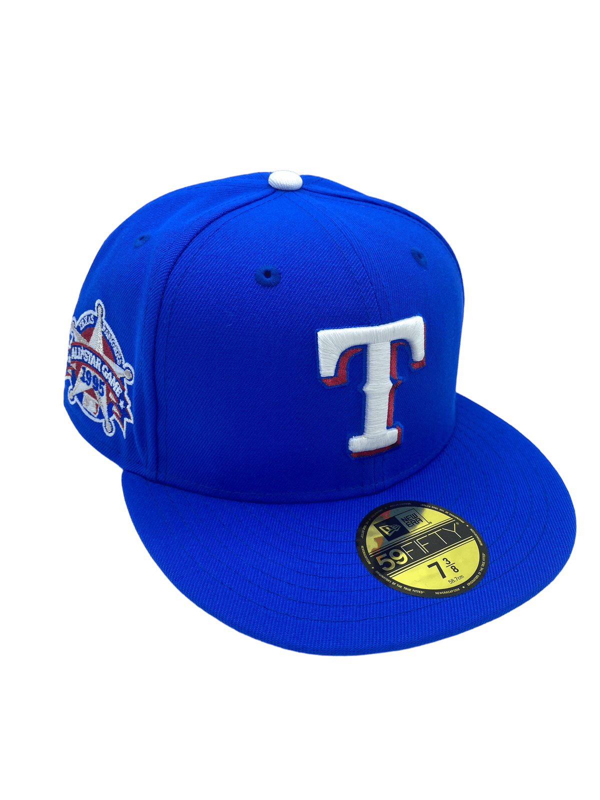 Texas Rangers New Era Blue Custom Combo Side Patch 59FIFTY Fitted Hat ...