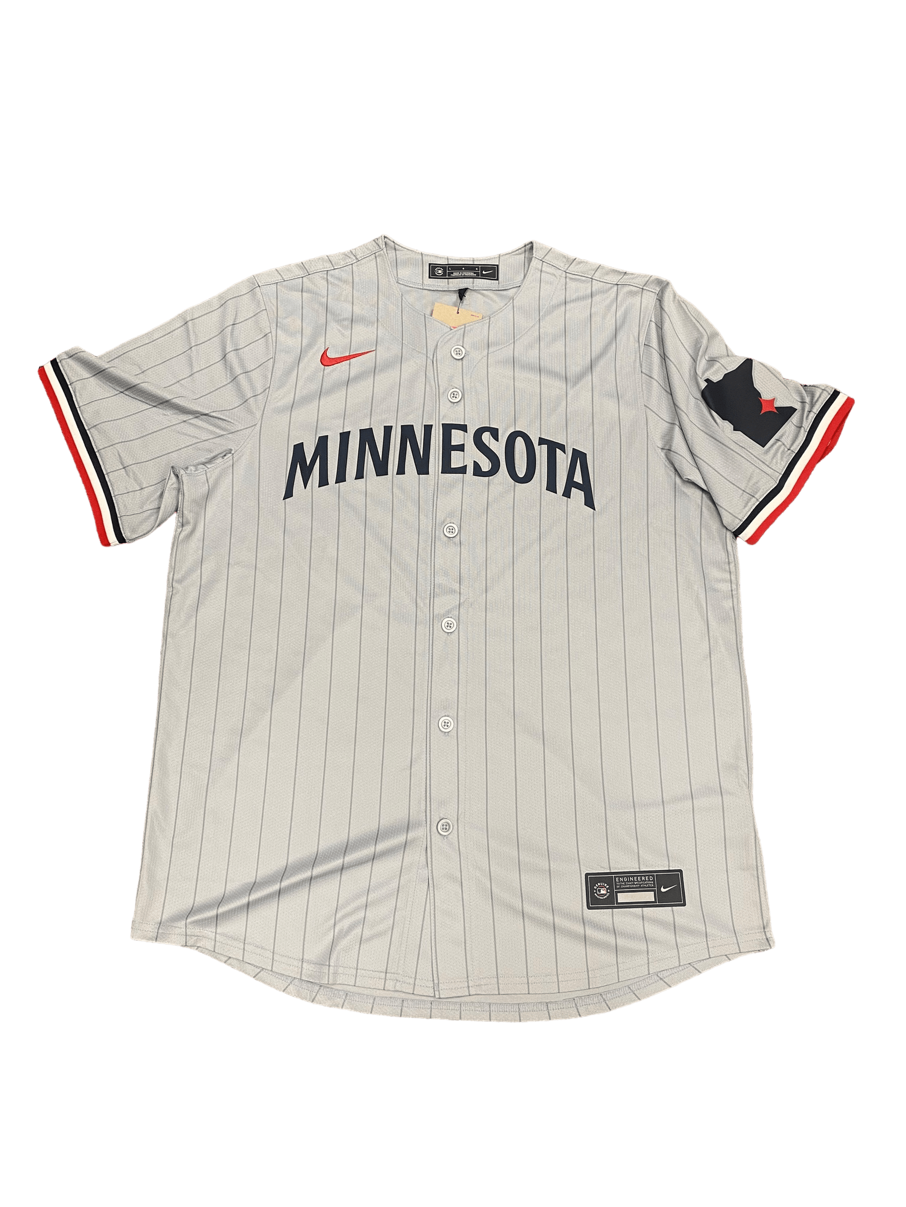 Men's Minnesota Twins Nike Gray Road Limited Blank Jersey — Pro Image ...