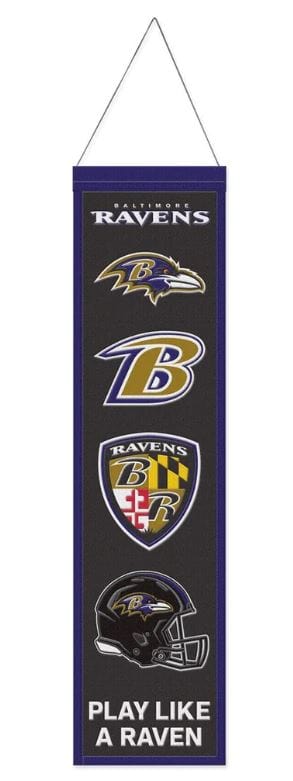 Baltimore Ravens WinCraft 8'' x 32'' Evolution Banner — Pro Image America