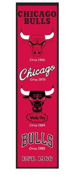 Chicago Bulls WinCraft 8'' x 32'' Evolution Banner — Pro Image America