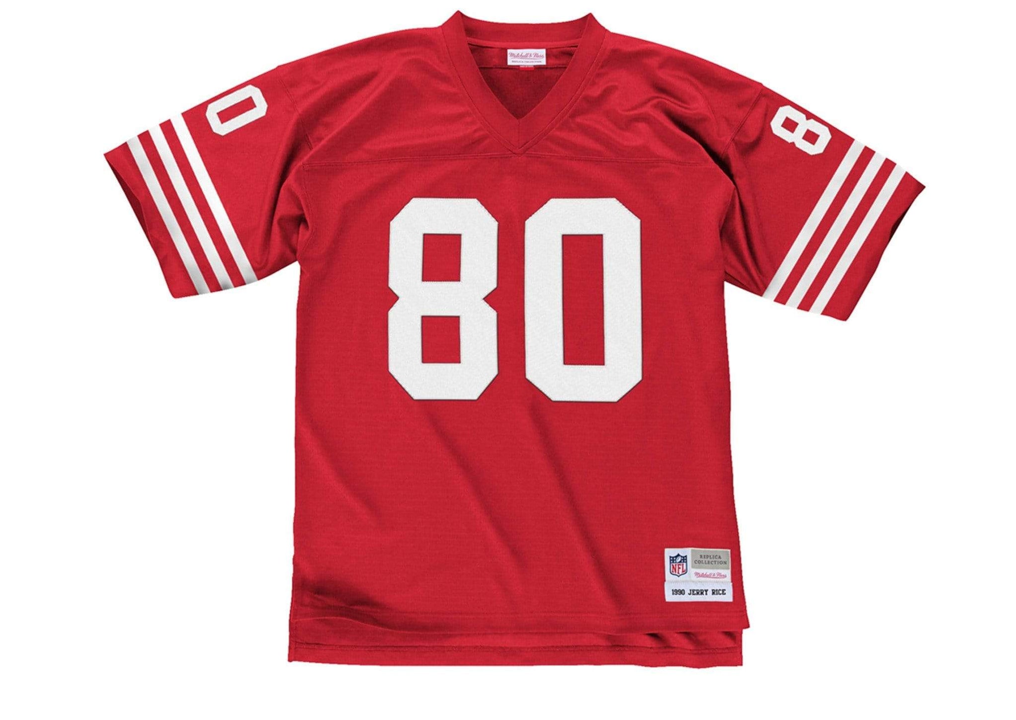 Jerry Rice Jersey | San Francisco 49ers Throwback Mitchell & Ness Red ...