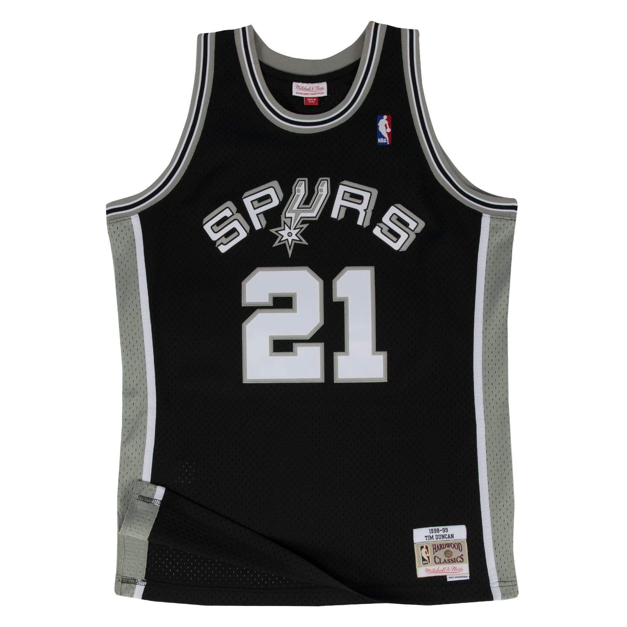 Tim Duncan Jersey | San Antonio Spurs Throwback Jersey Mitchell & Ness ...