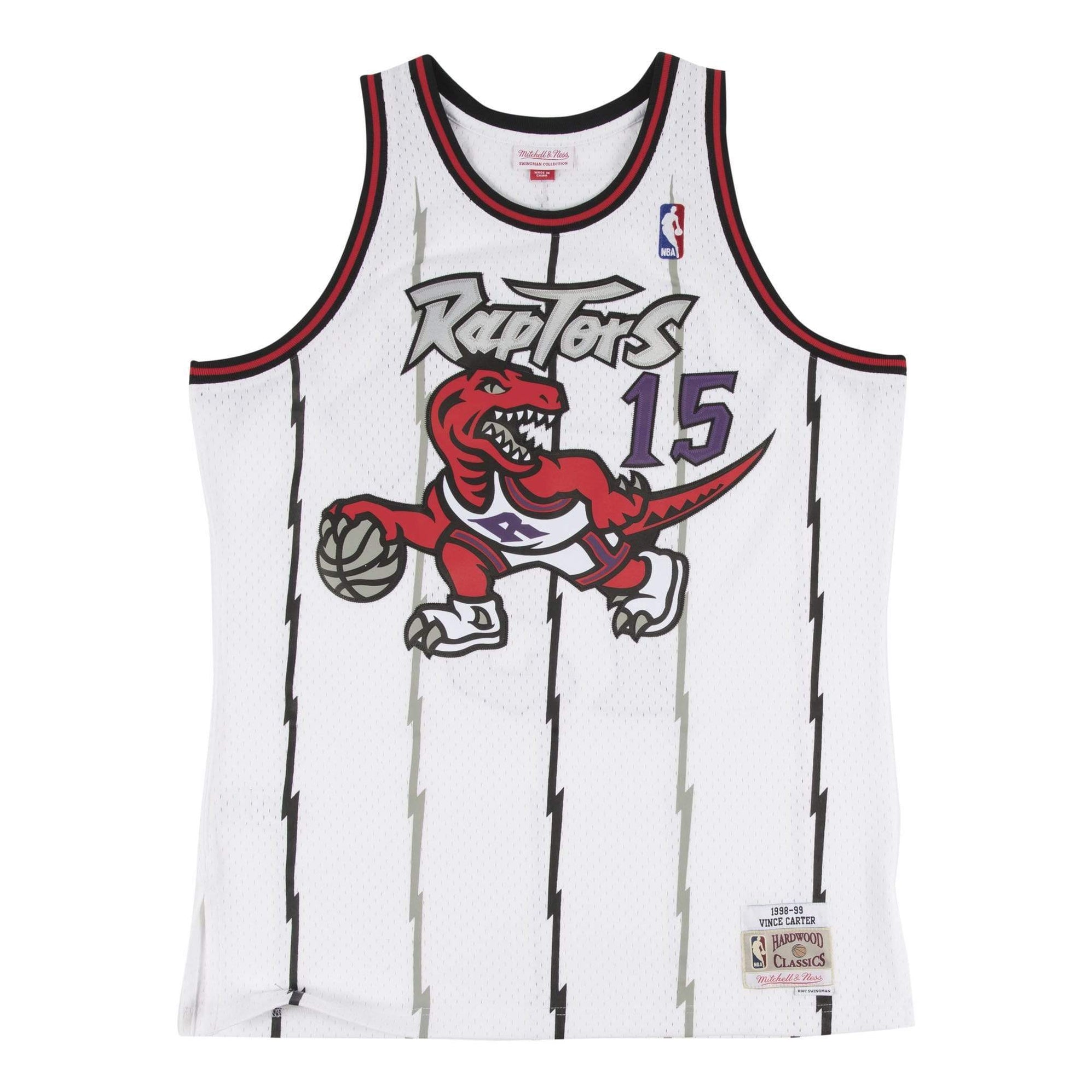Vince Carter Jersey | Toronto Raptors Throwback Mitchell & Ness White ...
